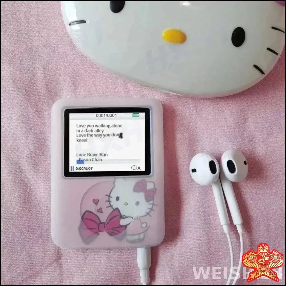 Темно-розовый MP3-плеер с Hello Kitty, 256 ГБ памяти от производителя, Китай