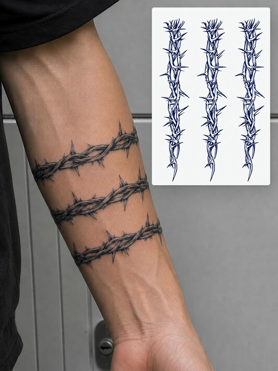 Tattoo'шки Временная тату без пленки 11*18см (темнеет через 24 часа) темнеющая без пленки 11x18 см