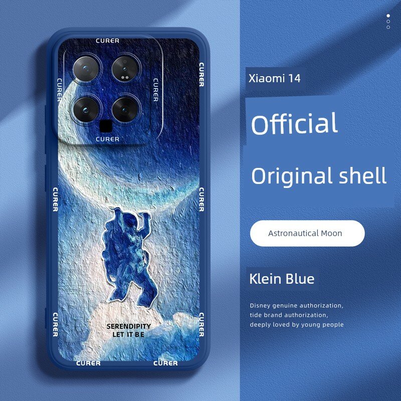 Чехол для Xiaomi 11 Cat Eye DK Full Cover с синим цветом Клайна и узором космической луны, защита из жидкой силикона