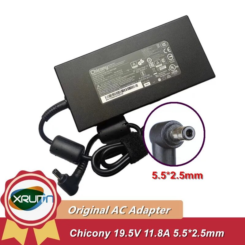 Оригинальный адаптер Chicony 19.5В 11.8А 230Вт для MSI GIGABYTE AERO 17 15 15S Aorus 15p EU Plug