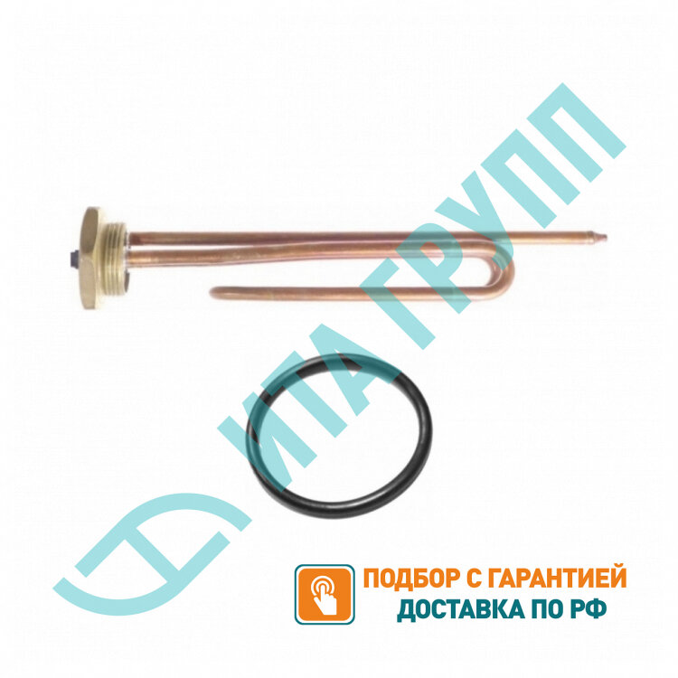 Комплект ТЭН 2кВт (2000Вт) RCT, резьбовой 42мм для Ariston, De Luxe, Real, Thermex, под анод М6 + прокладка, 30251K1