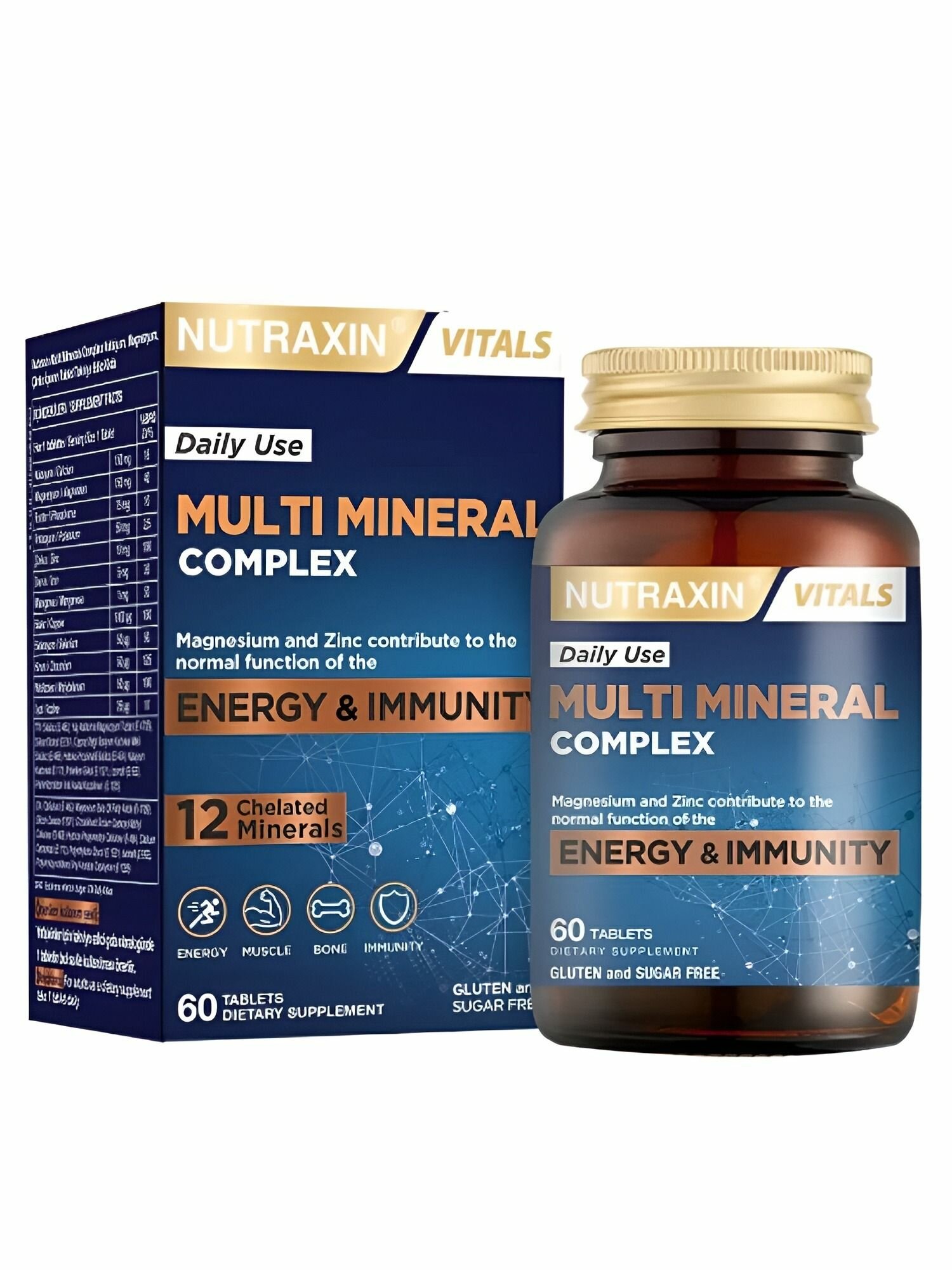 Nutraxin B Vitamin Complex, 60 таблеток комплекс витаминов B витамины группы B