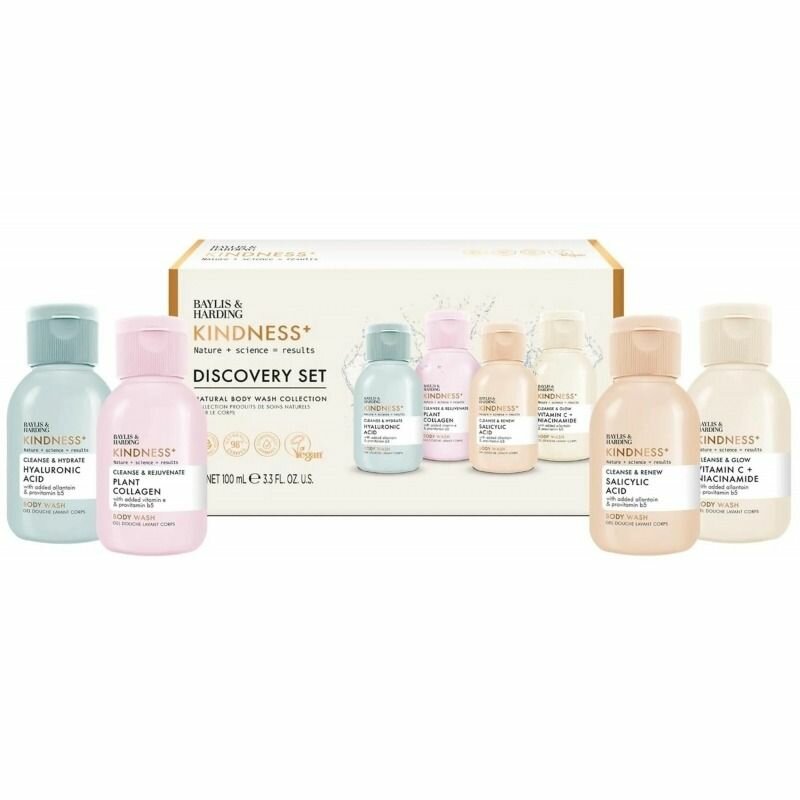 Baylis & Harding - Kindness+ Range Discovery Gift Set Набор гелей для душа 4 x 100 мл