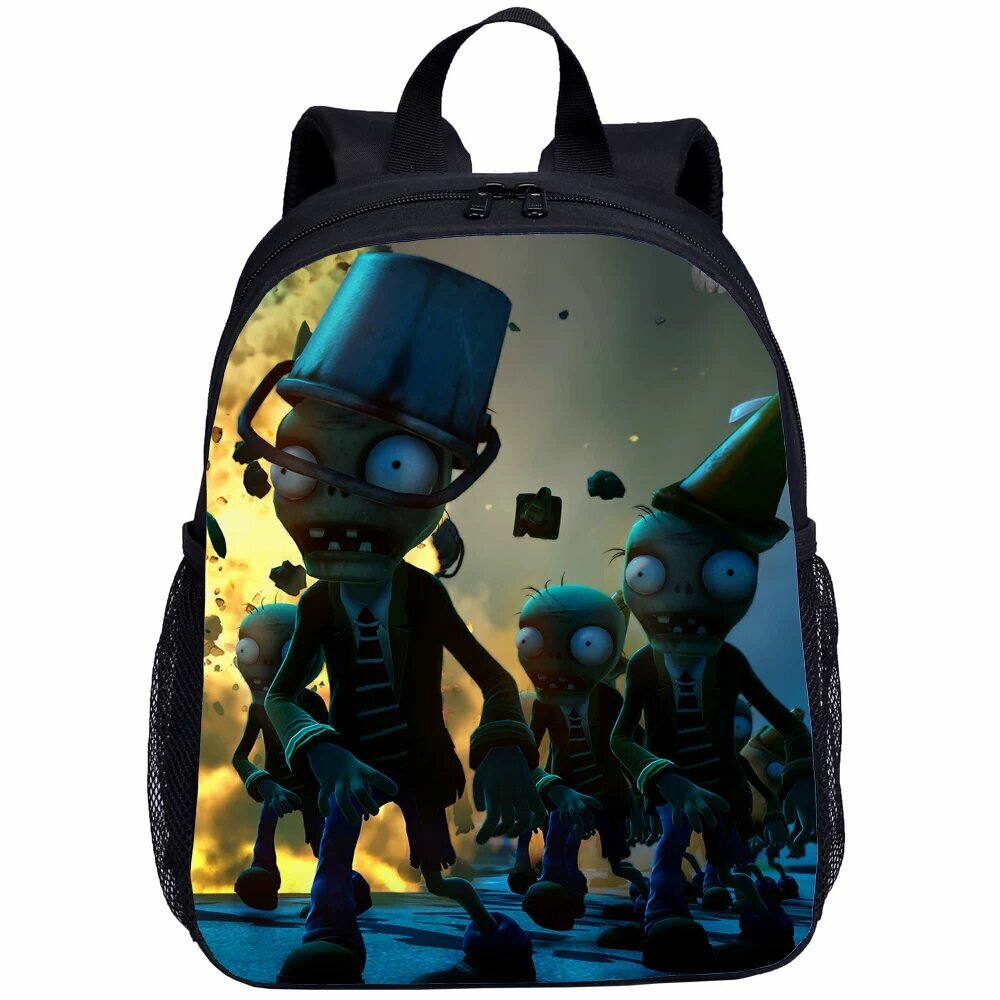 Рюкзак Plants vs Zombies 13 дюймов для детского сада школьный рюкзак для мальчиков #07