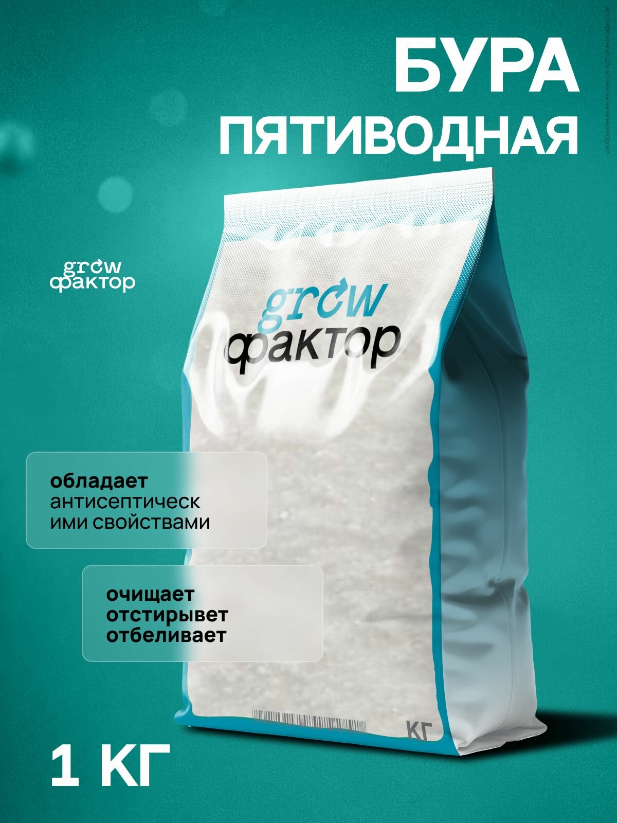 Бура пятиводная 1кг, чистящее средство