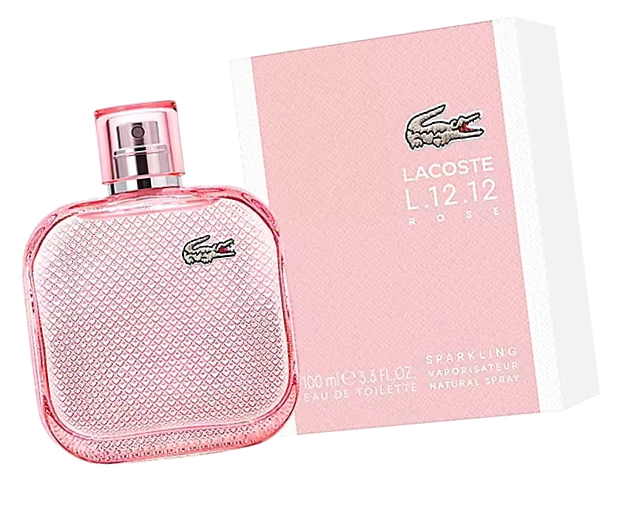 Женский парфюм Лакост Л.12.12 Роуз Спарклинг 100 мл - Lacoste Rose Sparkling туалетная вода Искрящаяся