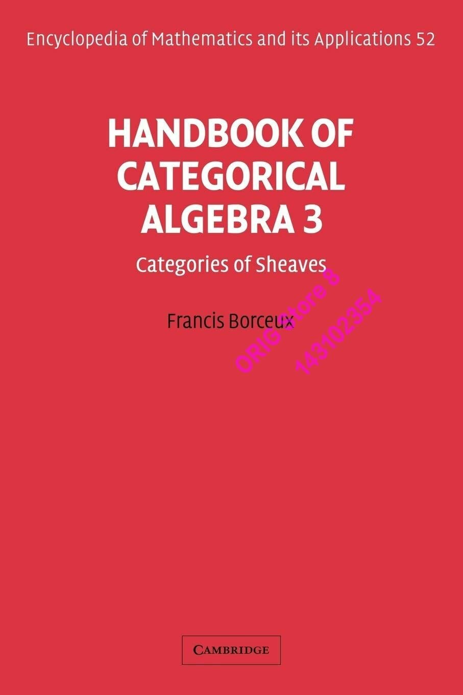 Handbook of Categorical Algebra Reprinted books