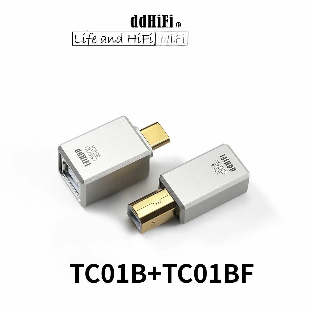 DdHiFi TC01B / TC01BF Качественный преобразователь USB-B в USB-C Адаптер HiFi