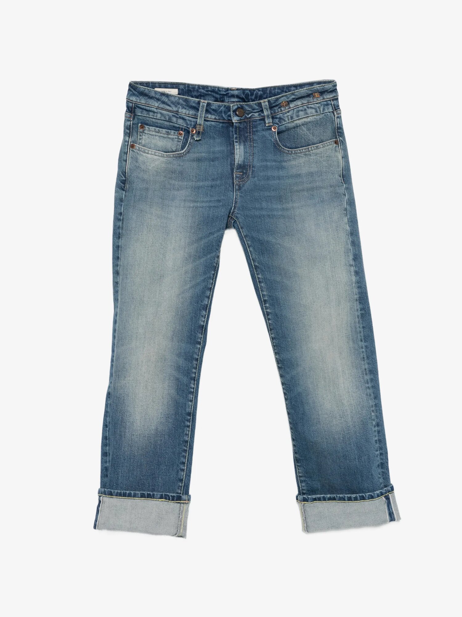 Джинсы Cuffed straight jeans 