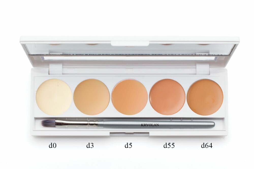 KRYOLAN Корректор в палитре 5 цв. серии "DC"/DC Camouflage Creme 15 гр. Цв: DQ3
