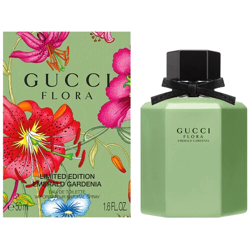 Туалетная вода Gucci Flora Emerald Gardenia 50 мл женская - Гуччи Гардения Эмеральд зеленый парфюм