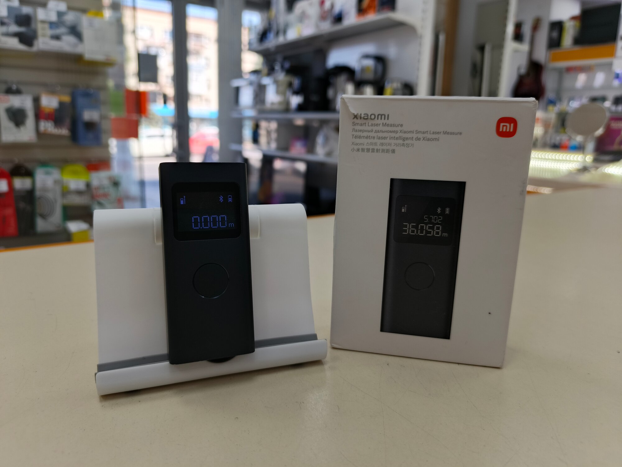 Лазерный дальномер Xiaomi Smart Laser Measure, 40 м, Bluetooth, Type-C Уценка Б/У
