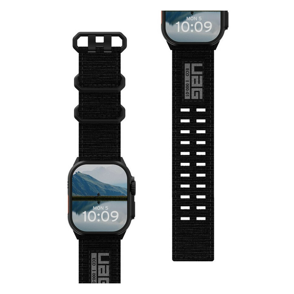 Ремешок UAG Metropolis Strap для Apple Watch 49/46/45/44 мм (194159114037) Black/Black Titanium