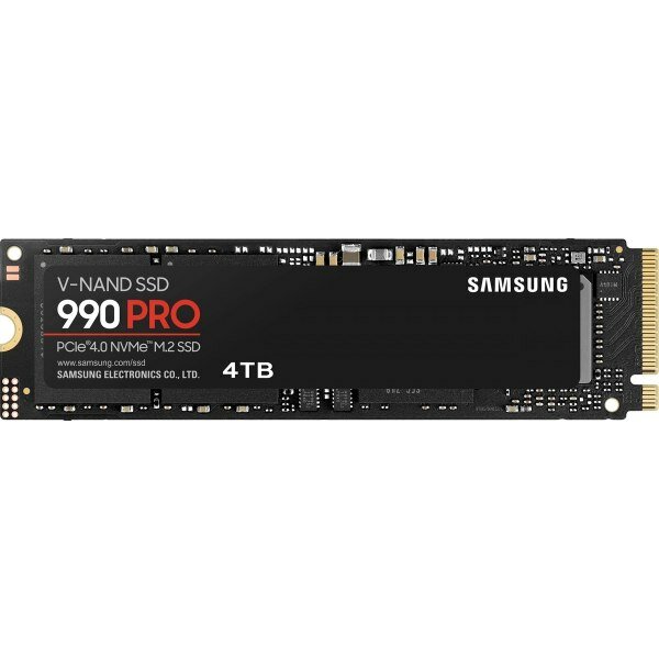 SSD накопитель Samsung 990 Pro MZ-V9P4T0BW 4ТБ, M.2 2280, PCIe 4.0 x4, NVMe, M.2