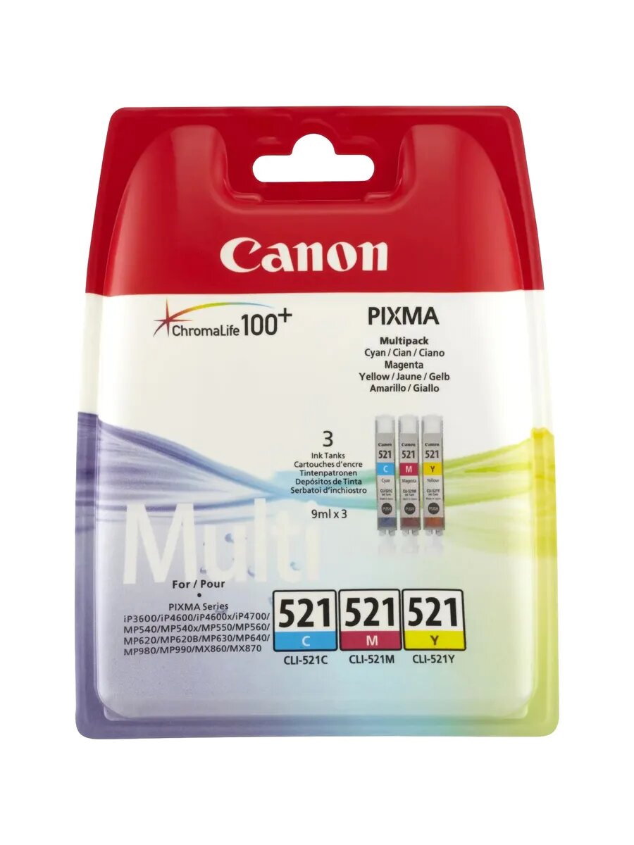 Набор картриджей Canon CLI-521 2934B010