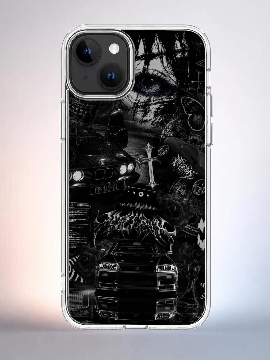 Чехол iPhone 13 стикербомб силиконовый