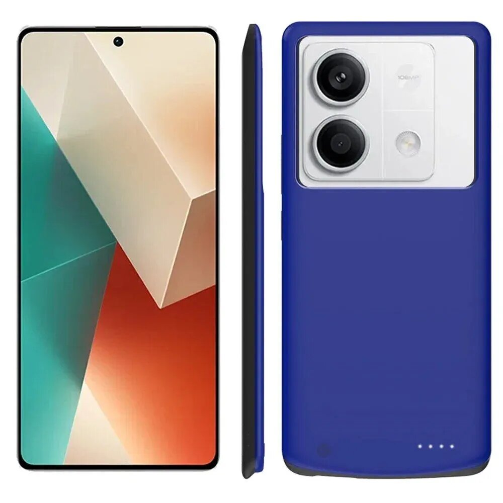 Чехол-аккумулятор для Xiaomi Redmi Note 13, Fraternize Внешний аккумулятор , Чернить 6800 мАч