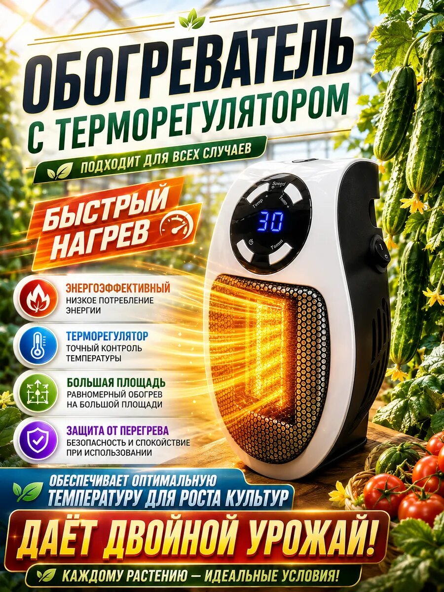 Обогреватель для теплицы с терморегулятором инфракрасный