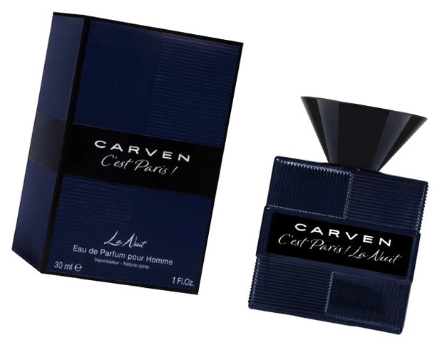 Мужская туалетная вода Carven C Est Paris La Nuit Pour Homme 30 мл - Карвен Цест Париж