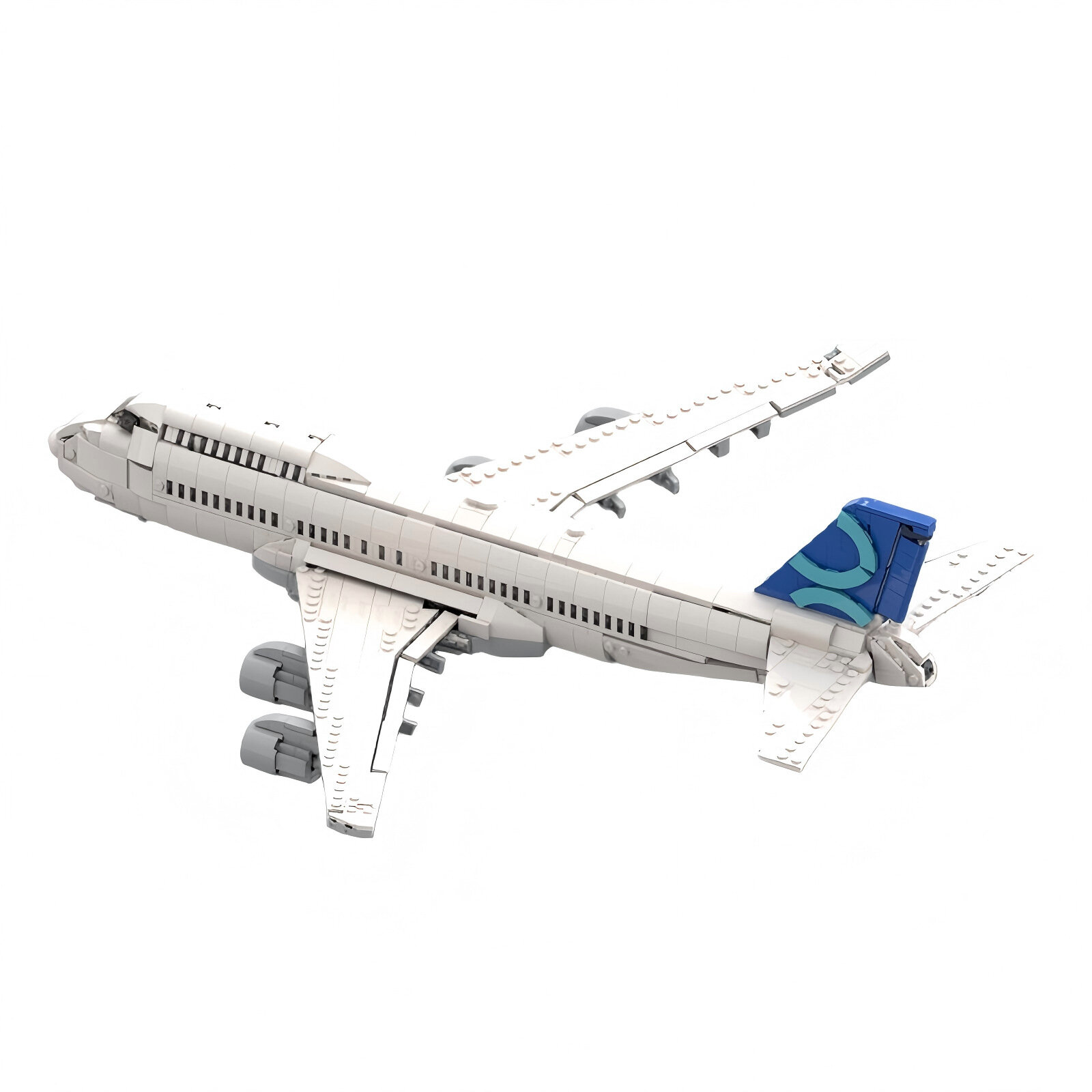 MOC-Набор пазлов для авиалайнера Boeing 747, игрушечная модель, креативная сборка авиационного самолета, украшения, подарки для детей
