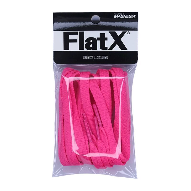 FlatX 8мм плоские шнурки для AJ1 AF1 AJ3 AJ4 AJ5 AJ6 AJ7 Blazer Low/High Top - сексуально-розовые 120см