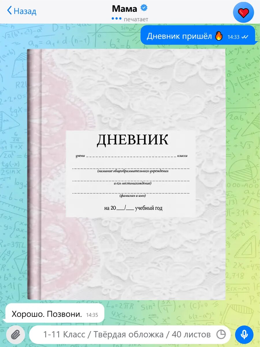 Школьный дневник с принтом y2k pinterest