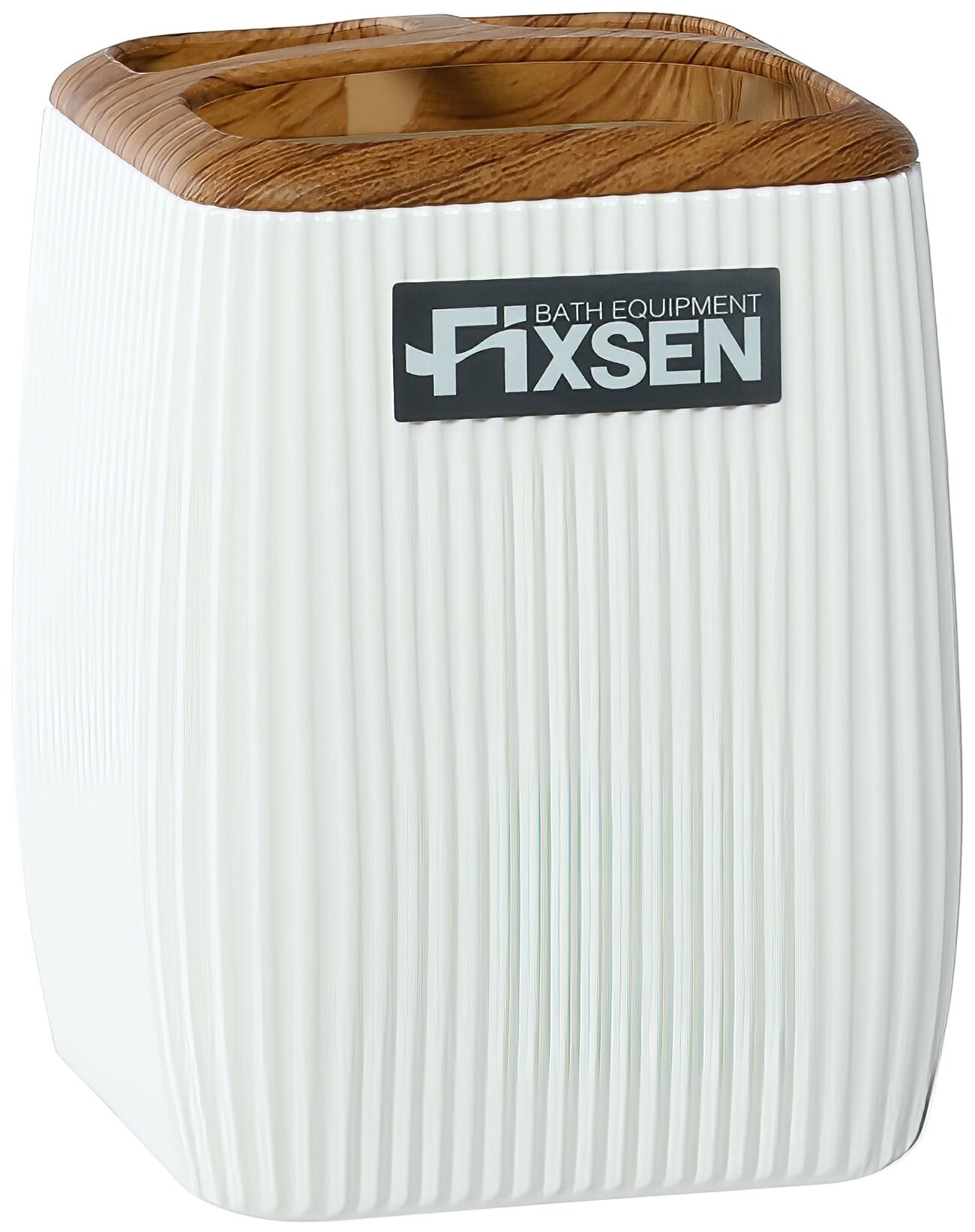 Стакан Fixsen White Wood белый пластик