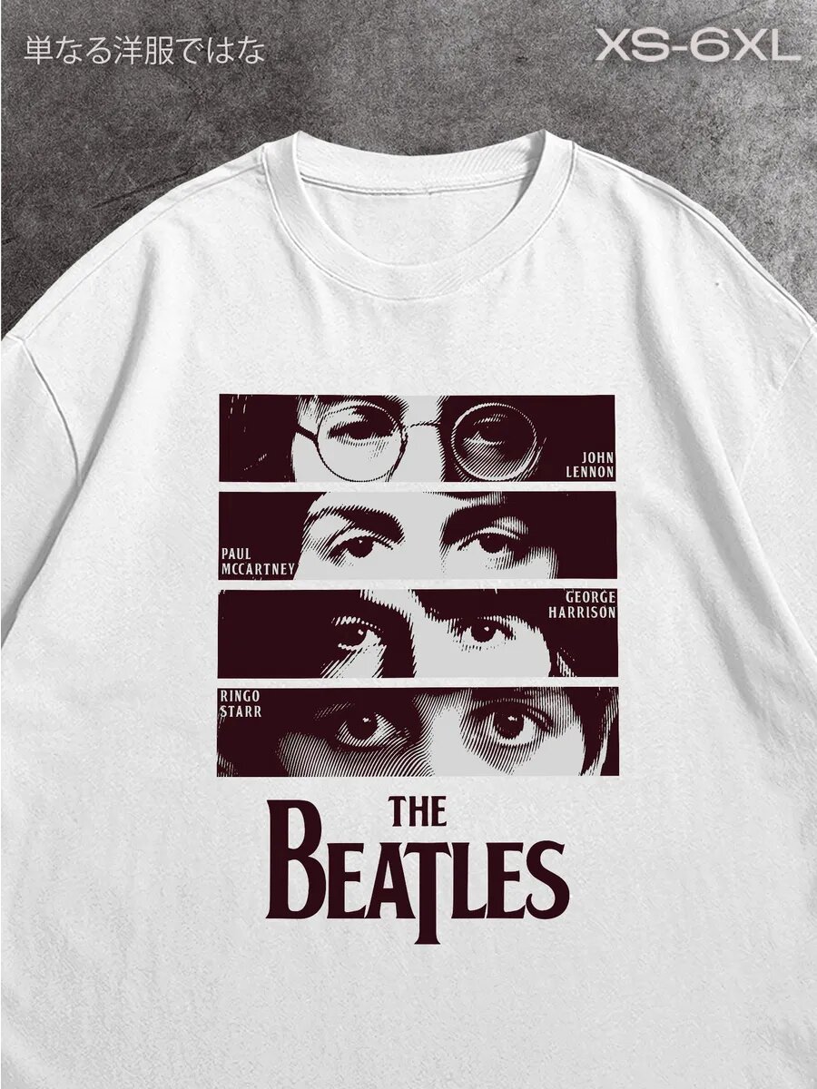 Футболка The Beatles, 1 шт., размер XS, белый — фото 1