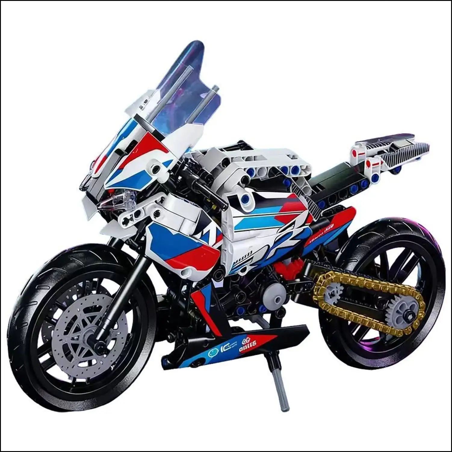 Конструктор LX Техник Мотоцикл BMW M 1000 RR на подставке, 1920 деталей подарок для мальчиков, сборная модель супербайк БМВ, лего совместим, совместим с Lego TechnicG