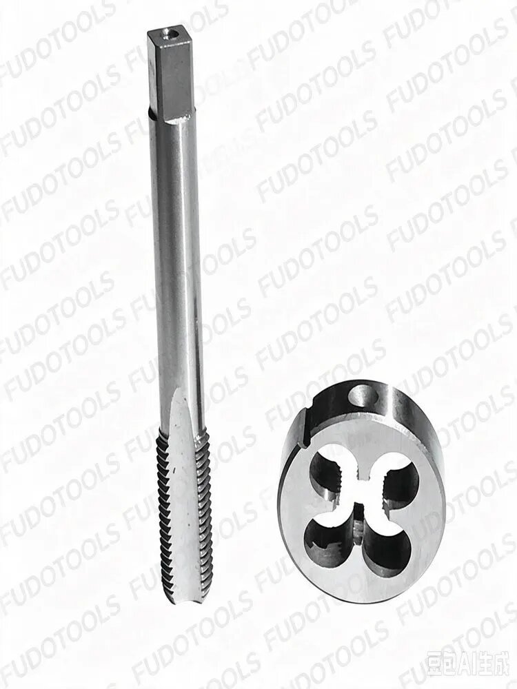 Набор ручной метчик и плашка BSF 3/8"-20, сталь 9XC, 2 штуки бренд FUDOTOOLS