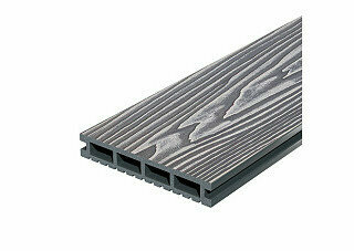 Террасная доска Decking Urban 150х24х3000 0,45м2 серый (Дымчатый Дуб)