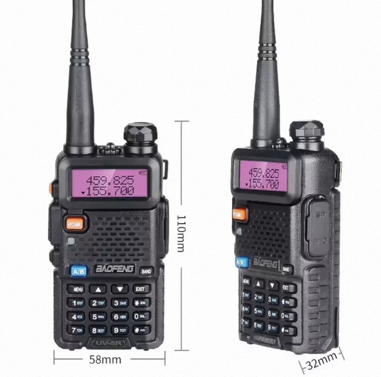 Комплект раций Baofeng UV-5R (2 Pack) Type-C