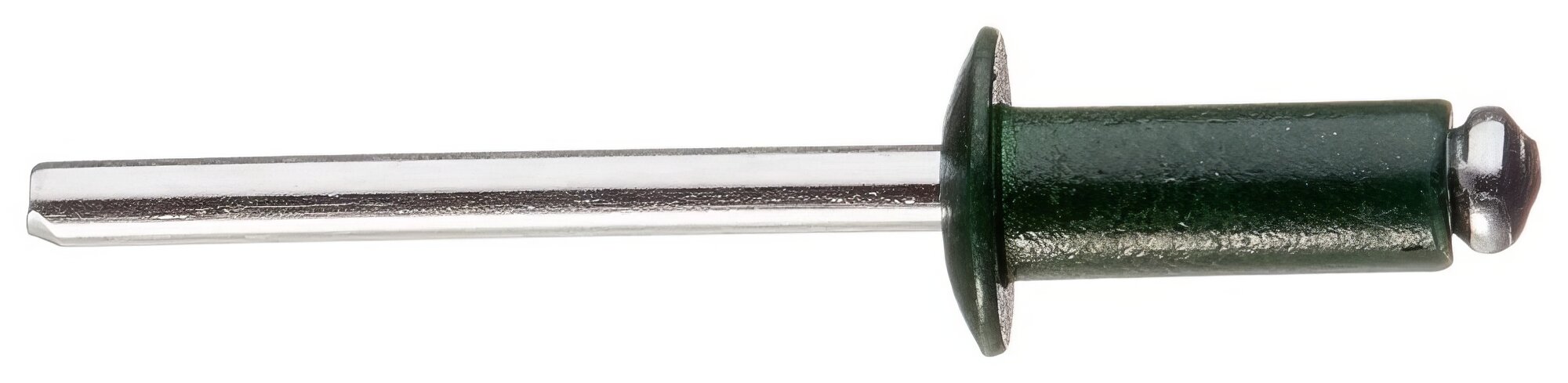 Заклепка вытяжная 4,8x12 мм алюминий/сталь зеленая RAL 6005 (100 шт.)