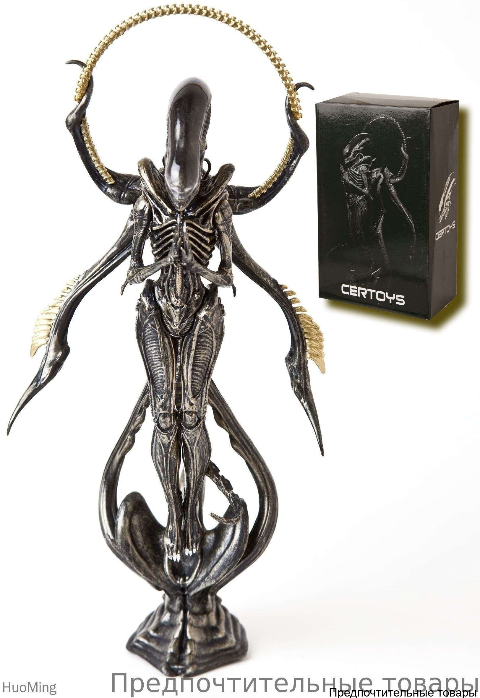 Декоративная фигурка Чужой / Alien Buddha, высота 28 см, материал ПВХ (поливинилхлорид), коллекционная модель