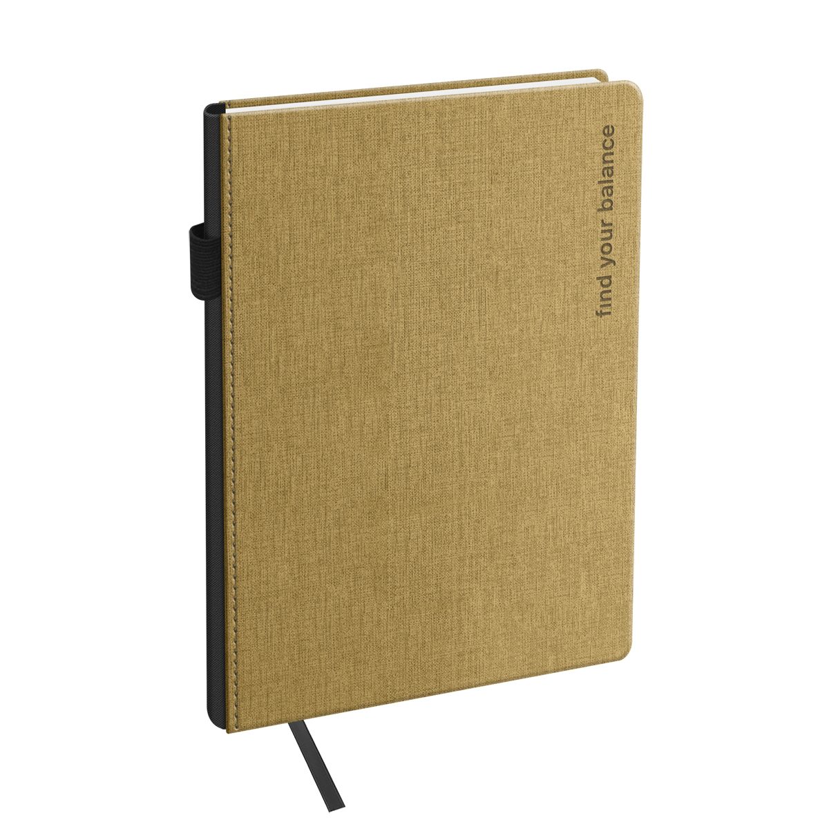 Ежедневник недатированный А5 BG "Fillsta. Warm beige" (136 листов) обложка кожзам, твердая, бежевый (DuA5_61274)