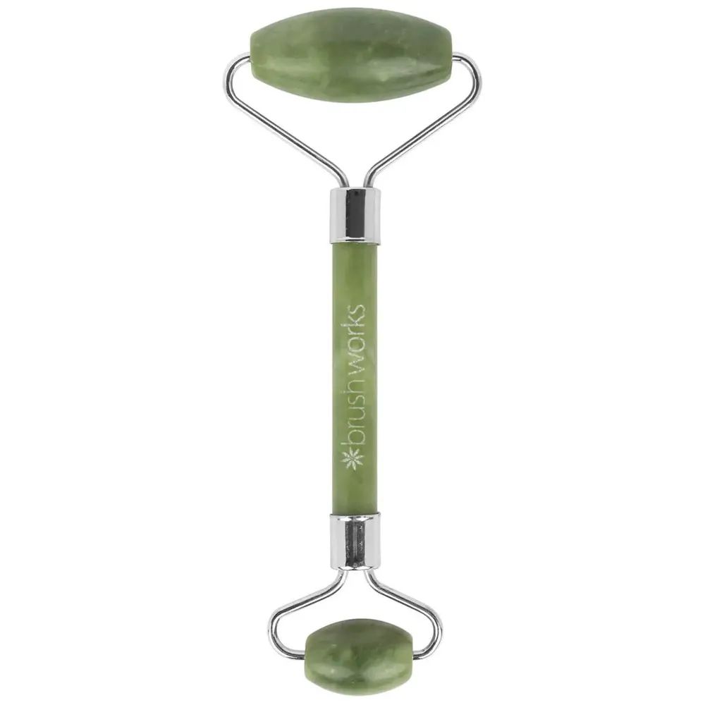 Нефритовый массажный роллер для лица BRUSH WORKS HD JADE ROLLER