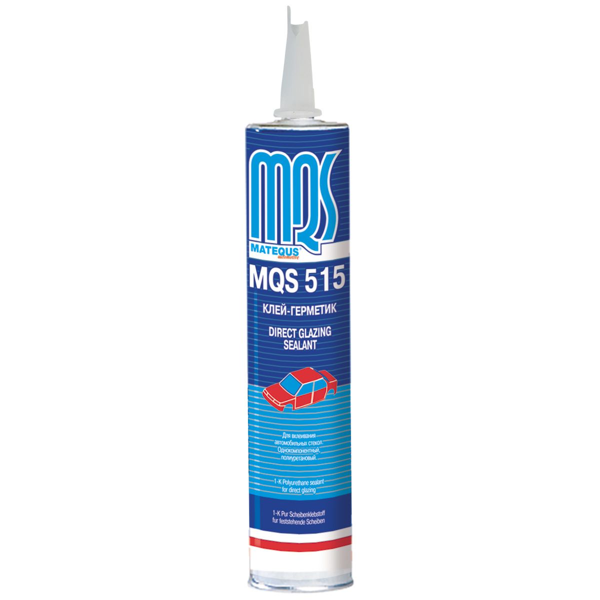 Клей-герметик для стекол 515 готовность 2 часа MQS (310мл)