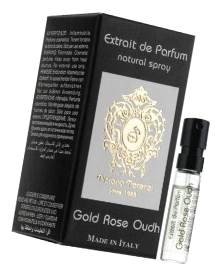 Яркий аромат Тициана Терензи Голд Роуз Уд миниатюра 1.5 / Духи Tiziana Terenzi Gold Rose Oudh пробник / Сэмпл парфюма