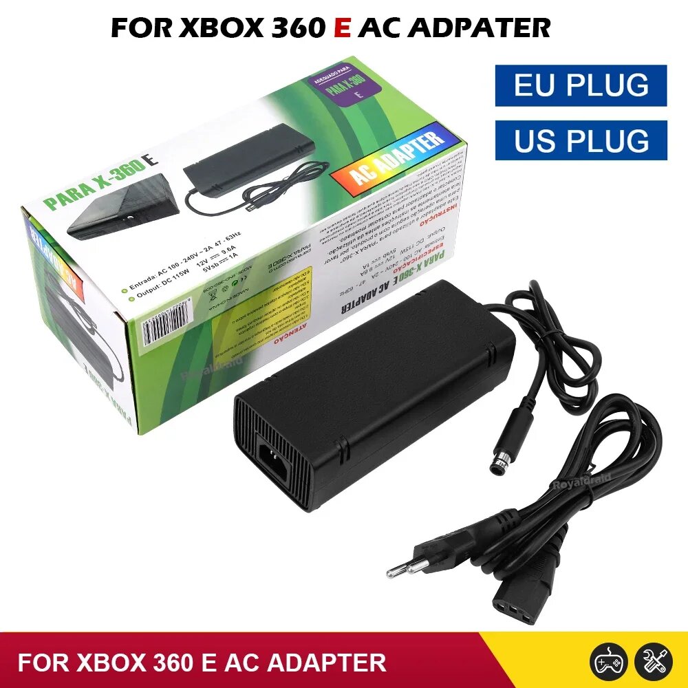 Адаптер питания для Xbox 360 E, EU PLUG — фото 1