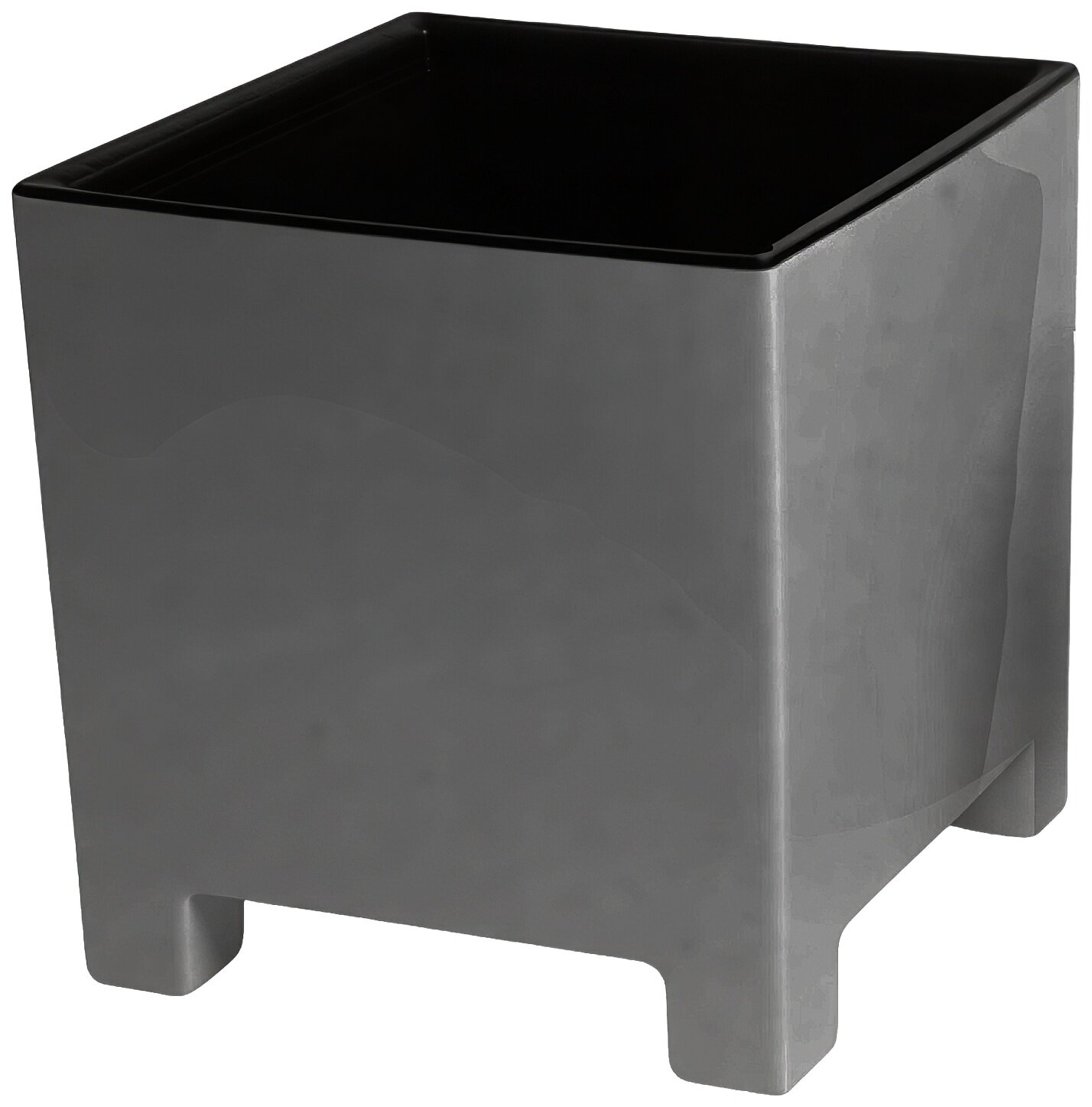 Кашпо Evergreen Design Нард 17x19x19 см v5.5 л пластик серый муссон
