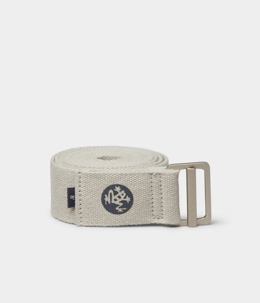 Широкий ремень для йоги Manduka Align Yoga Strap 244*4,4 см - Linen
