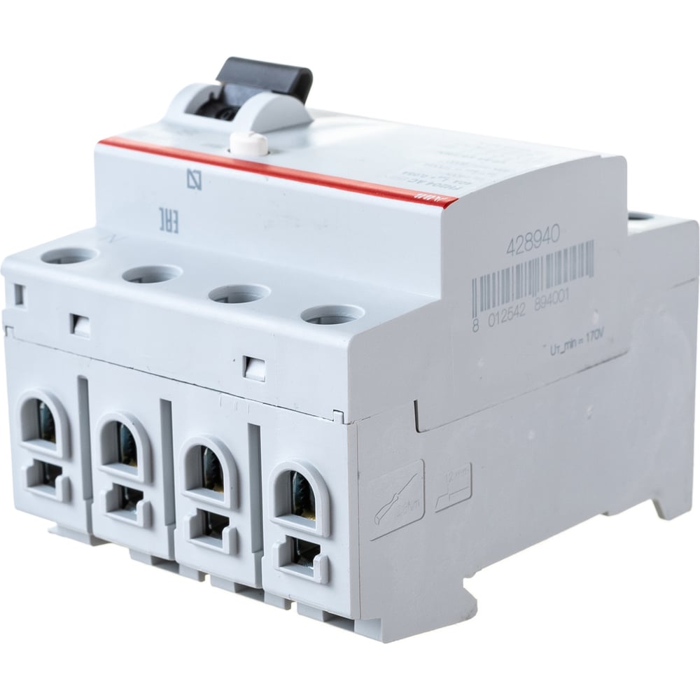 Выключатель диффиренциального тока ABB 4п 40A 30mA тип AC FH204 2CSF204002R1400