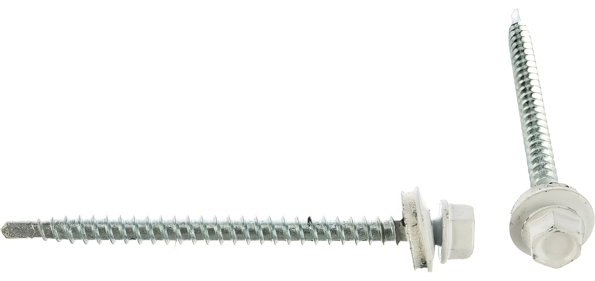 Кровельный саморез Tech-Krep КР сверло 4,8х70 RAL-9003 ярко-белый 30 шт, коробка с окном 124647