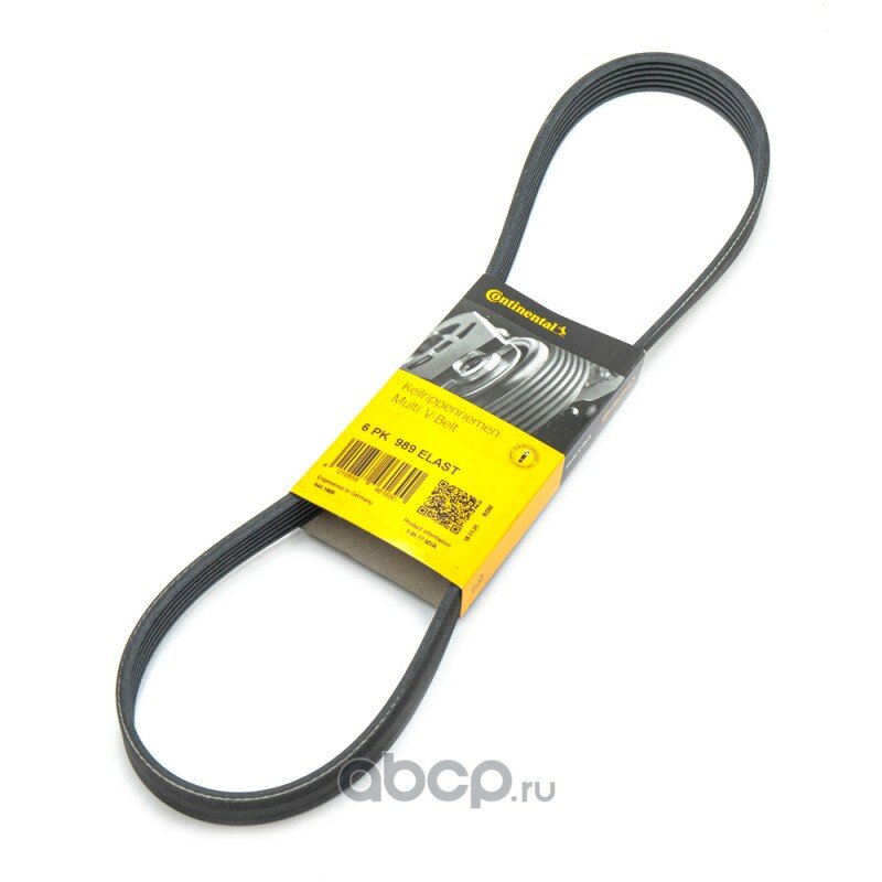 Ремень поликлиновой Continental 6PK989ELAST