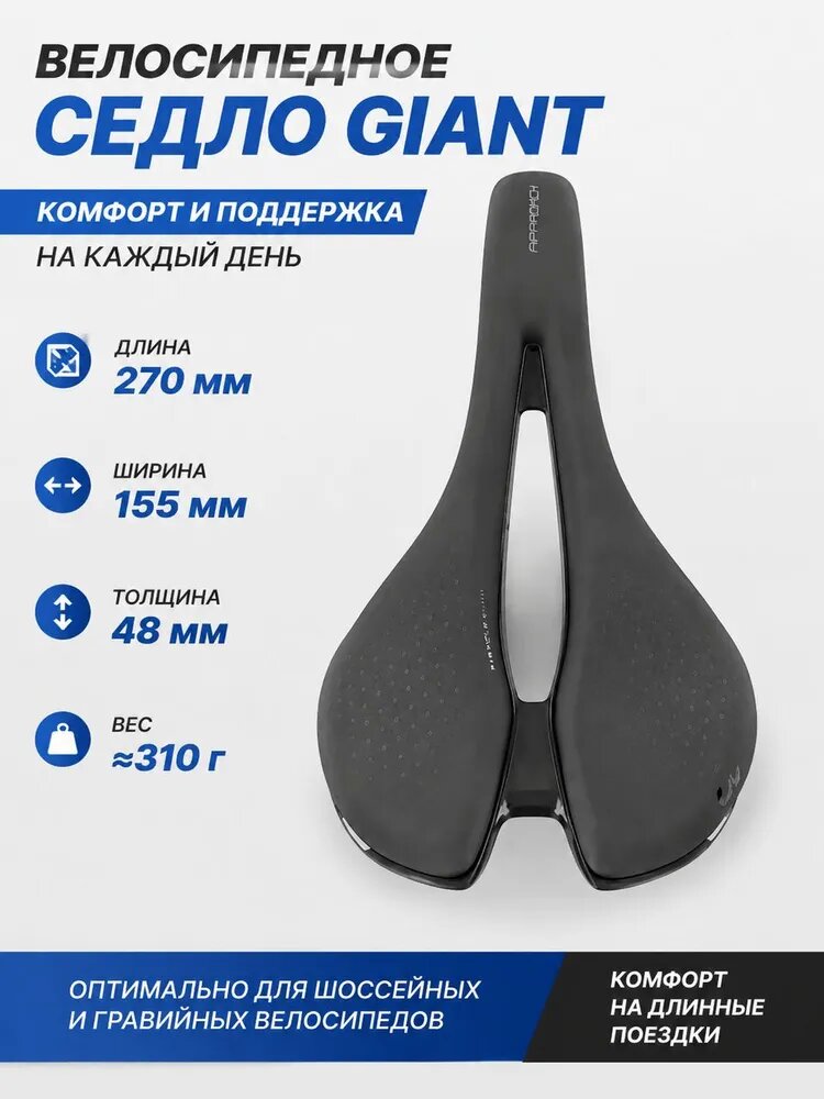 Седло GIANT APPROACH LIV, черное