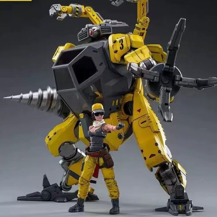 JOYTOY Dark Source Tragic Expeditionary Force - Ninth Regiment White Iron Cavalry North 03 National Creation 1:18 Portable Mechs