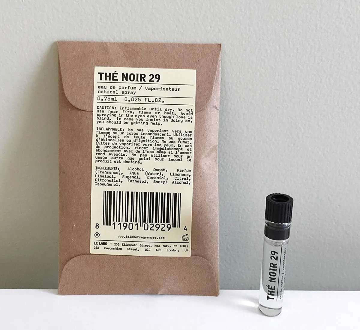 Парфюмерная вода Le Labo The Noir 29 пробник 0.75 / Ле Лабо Зе Нуар 29 миниатюра / Красивый и оригинальный аромат
