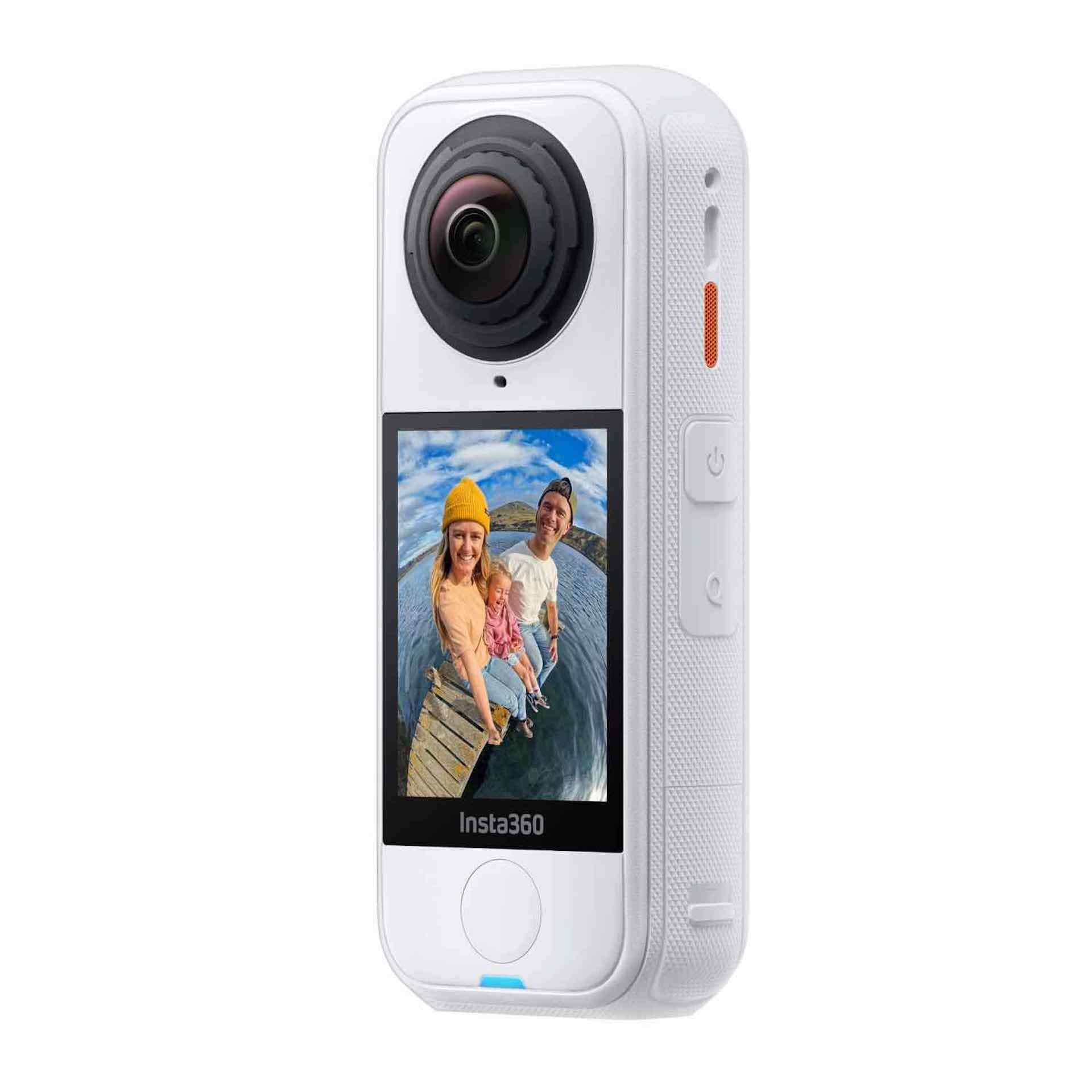Экшн-камера Insta360 X5 8K 360, водонепроницаемая, широкоугольная съемка, Satin white (белый)