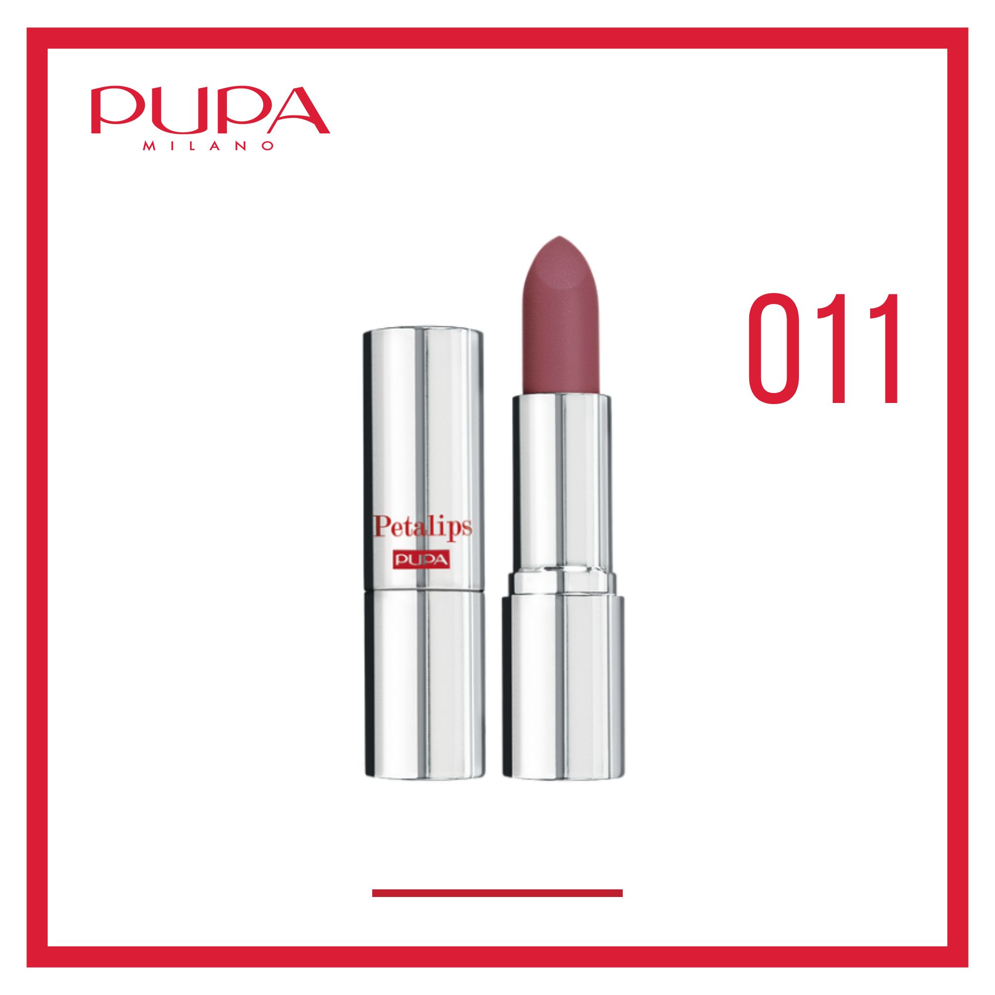 Pupa Milano Губная помада Petalips матовая, 3,5 г, 011