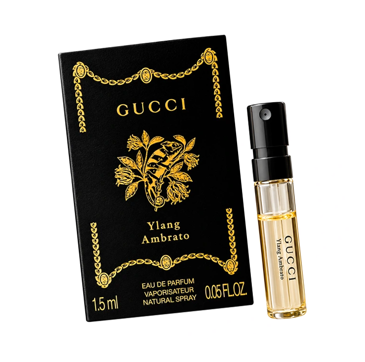 Красивый аромат Gucci Ylang Ambrato пробник 1.5 / Парфюмерная вода Гуччи Иланг Амбрато миниатюра / Сэмпл парфюма